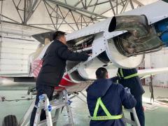 El 26 de marzo de 2025, nuestra compañía cambió el aceite Aeroshell 560 para el cliente doméstico Beidahuang