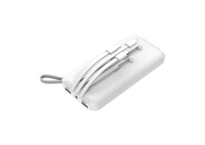 Китай Банка поручая силы ABS кабель 20000Mah 0.6inch UN38.3 портативного быстрого встроенный продается