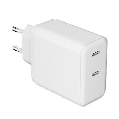 中国 EU 65W GaNのタイプCの充電器QC 3.0の4.0速い充満壁の充電器 販売のため