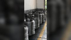 Large inventory of stainless steel wire, producing a lot every day