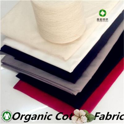 China Antibacterial 100%organic cotton plain fabric  60*60  for clothese about 145gsm for sale