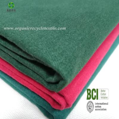 China China Supplier woven technics BCI better cotton peached twill fabric for Garment for sale