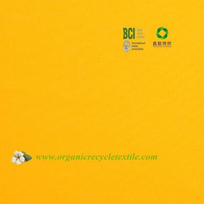 China 100BCIbetter cotton fabric combed yellow Duck canvas BCIcertificate for Apparel for sale