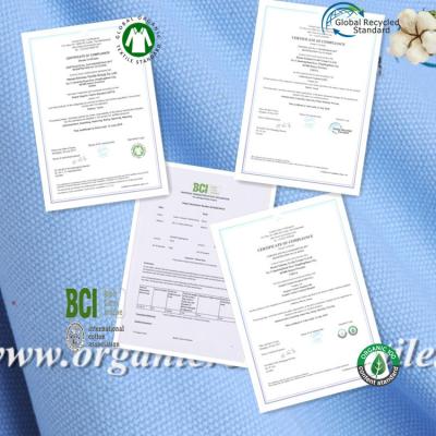 China 130 X 70 Twill Fabric / Dyed WovenBCI Better Cotton Fabric For Fashion Garment for sale