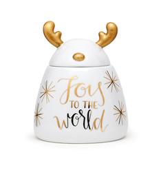 Cina 3D Cucina di Natale Caffè Tè Zucchero Regalo Barattolo Bottone in forma di albero Conservatorio Dorato Argento Pittura a mano in vendita