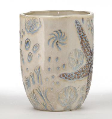 China Decoração de padrão de animais Copo de caneca cerâmica lindas canecas feitas à mão Copas feitas à mão à venda