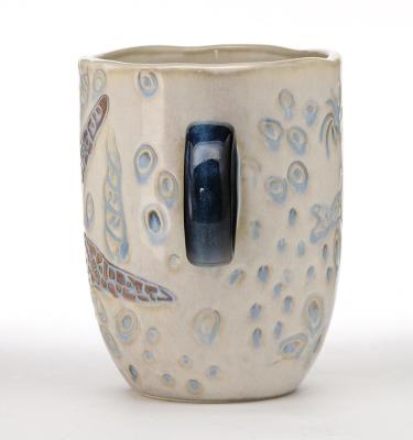 China Decoração de padrão de animais Copo de caneca cerâmica lindas canecas feitas à mão Copas feitas à mão à venda
