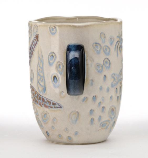 Quality Animal Pattern Decoration Ceramic Mug Cup Cute Handmade Mugs Hand Built Cups for sale