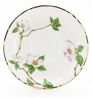 China Tableware Gift Ceramic Tea Cup And Saucer Porcelain Serving For One for sale