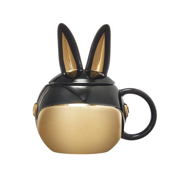 Quality Ready To Ship In Stock Custom ceramic cute 3d animal face shaped coffee mugs for for sale