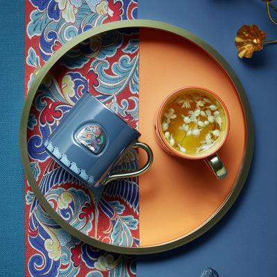 China Taça de café artesanal 3d em relevo de alto valor criativa usada para café da manhã e chá da tarde à venda