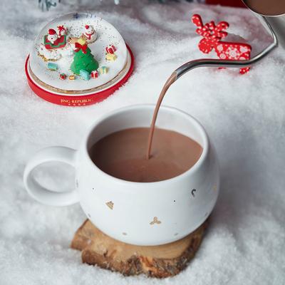 Cina Cute tazza di Natale Creativi Uomini Donne Tazza di ceramica con coperchio Grande coppia bere tazza di caffè in vendita