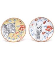 China New design animal pattern Spring Summer series ceramic dinner set tableware with flower pattern for sale