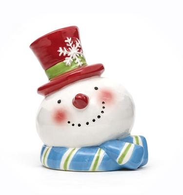 Cina Bello set di spezie in ceramica in 3D, set di salsa e pepe, pentole per Natale. in vendita