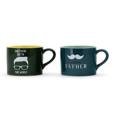 Cina Tazza di caffè in ceramica creativa 10 oz tazza di gres personalizzata per papà in vendita