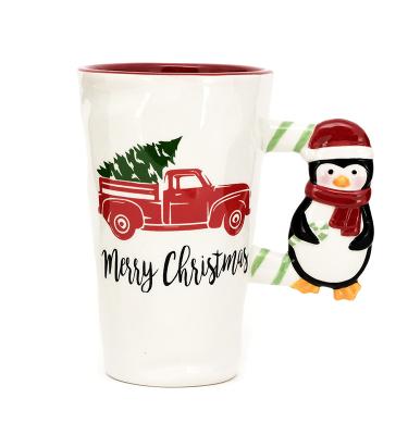 China 3d Christmas Gift Mugs with Earthenware Material and Festive Design zu verkaufen