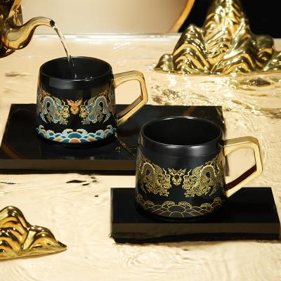 China Everyday Occasion 550ml Color Changing Ceramic Mug Microwave Safe Handpaint Decal On Glaze for sale