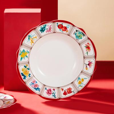 China Bereit zum Versand in Lager Zeitgenössisches Essen Custom Ceramic Dinnerware Set enthält Dinner Plate Salat Plate Bowl Mug zu verkaufen