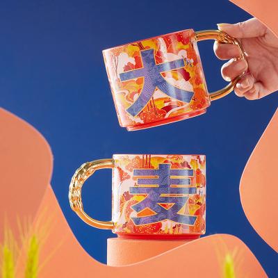 China Ready To Ship In Stock Sustainable Ceramic Stacking Mug for Cozy Fall Holidays for sale