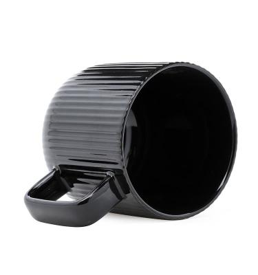 China Microwave Safe Ceramic Coffee Cup Mug with Customised Capacity Te koop