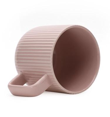 China Microwave Safe Ceramic Coffee Cup Mug with Customised Capacity Te koop