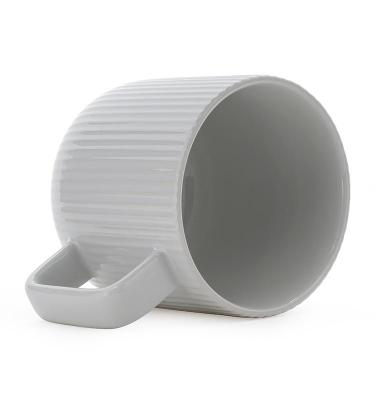 China Microwave Safe Ceramic Coffee Cup Mug with Customised Capacity Te koop