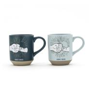 China Handpainted Ceramic Coffee Cup Gift Box Set for sale