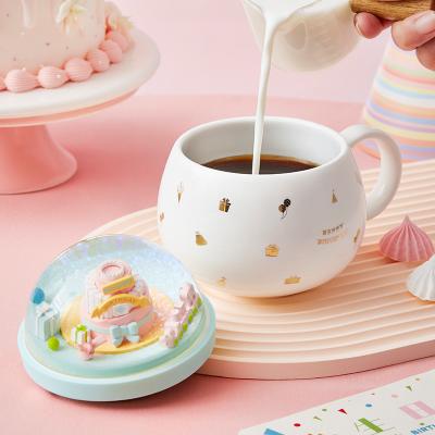 Cina Tazze di ceramica 3D chic e moderne regalo di compleanno personalizzato Decorazione regalo di Natale in vendita