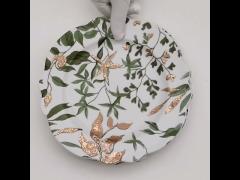 Platen Porselein Plaat Herfst tafelgerei Boetiek cadeautje Hot Sale Nieuw Design Koninklijk Keramisch Plaat Schotel Ronde Voedselveiligheid