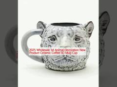 2025 Wholesale 3d Animal Decoration New Product Ceramic Coffee 3D Mug Cup