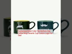 Gepersonaliseerde Muti-kleur thee Moedersdag Koffiebeker Keramische beker Gepersonaliseerd logo Voor papa
