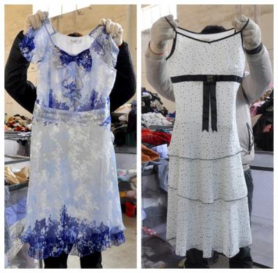China comfortable cotton ladies used dress for sale
