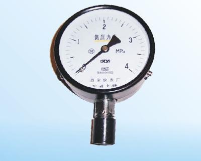 China Ammonia Pressure Gauge YA-100 -0.1-2.4MP for sale