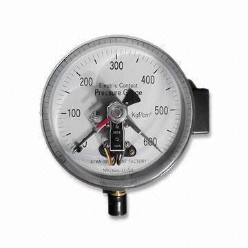 China 230V Electric Contact Pressure Gauge, Suitable for Audible or Visible Alarms for sale
