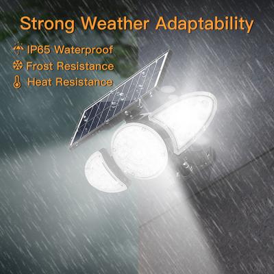 Cina Tre luce della parete del sensore solare delle teste 100-400LM 38PCS LED per la via in vendita