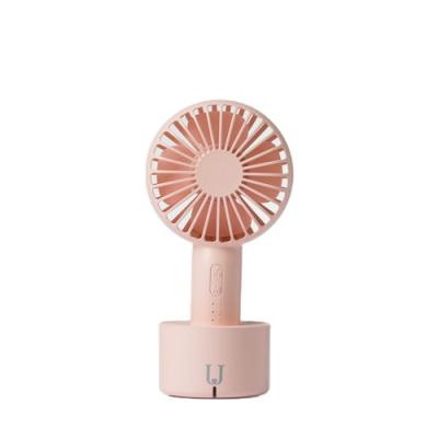 China Portable Battery Charging Fan Cool Mist Outdoor Travel Hand Fans Rechargeable Hand Fan Te koop