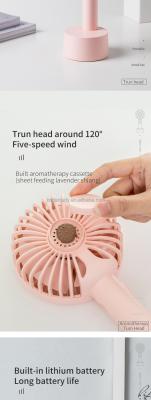 China Portable Battery Charging Fan Cool Mist Outdoor Travel Hand Fans Rechargeable Hand Fan Te koop
