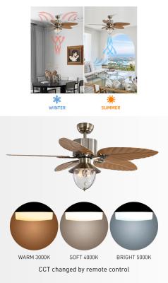 Cina Lama ritrattabile invisibile telecomandata decorativa moderna di 4100k Crystal Ceiling Fan With Light in vendita