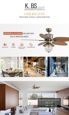 Cina Lama ritrattabile invisibile telecomandata decorativa moderna di 4100k Crystal Ceiling Fan With Light in vendita