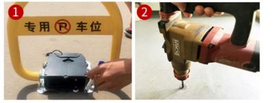 中国 Hot sell O shape 180 degree anti-collision thicken Remote Control parking lock automatic parking lock 販売のため
