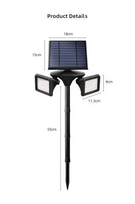 Cina Luce solare impermeabile PIR Solar Powered Lawn Lights del giardino di Ip65 600LM 40 LED in vendita
