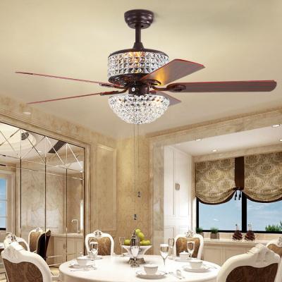 Cina 5 fan 52Inch della pala del ferro della luce del ventilatore da soffitto della sala da pranzo delle pale 65W in vendita