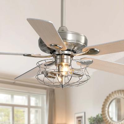 Cina Stile a 52 pollici moderno di Matte Brown 120V 60w Crystal Ceiling Fan Light European in vendita