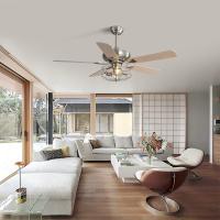 China 2000 Lumen Crystal Ceiling Light Fan With Remote for sale