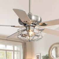 China 2000 Lumen Crystal Ceiling Light Fan With Remote for sale