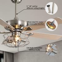 China 2000 Lumen Crystal Ceiling Light Fan With Remote for sale