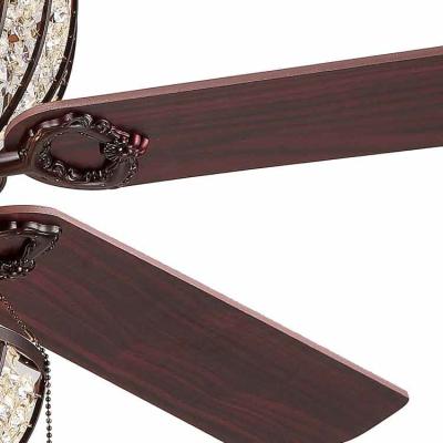 Cina Salone a 48 pollici di lusso di Crystal Ceiling Fan Light For del candeliere di 6000LM 1220MM in vendita