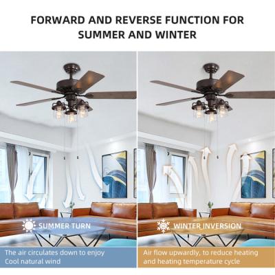 Cina luce di 52Inch Crystal Cooling Air Ceiling Fan in vendita