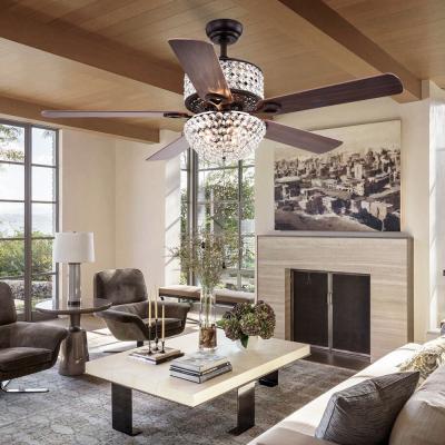 Cina Controllo a livello di Crystal Chandelier Ceiling Fan Remote del supporto della camera da letto AC110V 4100K in vendita