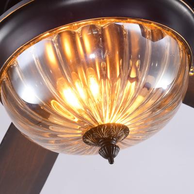 Cina Westing alloggia il nero 110AC Crystal Ceiling Fan Light di 52cm 5 lame 3 paralumi in vendita